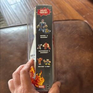 Marvel | Other | Marvel Action Figures Blue And Orange Playset | Poshmark